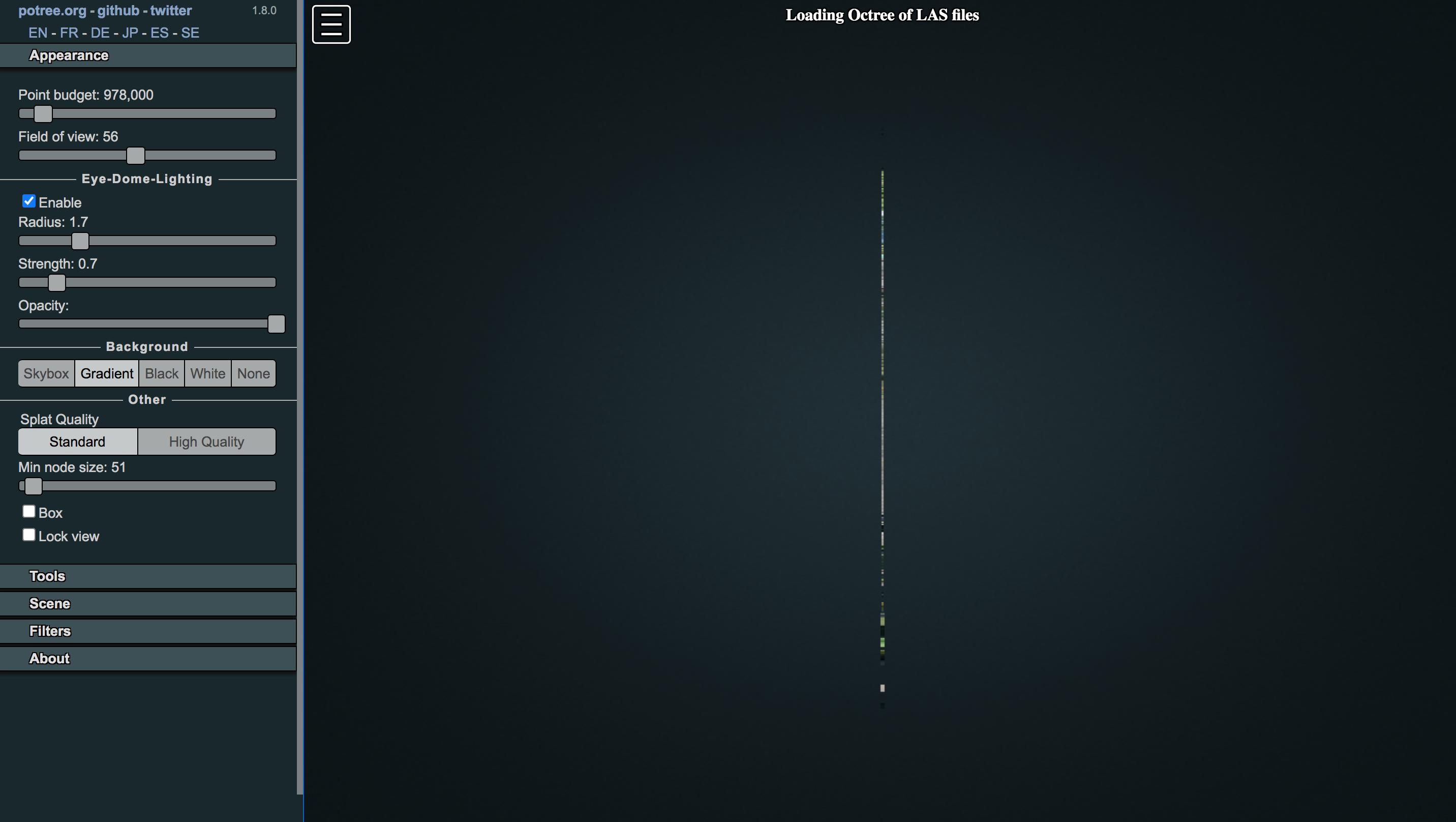 Rendering Issue · Issue #990 · potree/potree · GitHub