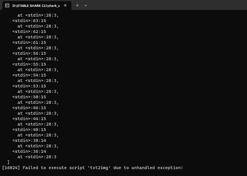 Cannot run SHARK cli · Issue #996 · nod-ai/SHARK-Studio · GitHub