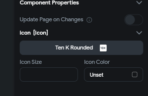Icon component parameter cannot be unset · Issue #1094 · FlutterFlow/flutterflow-issues · GitHub