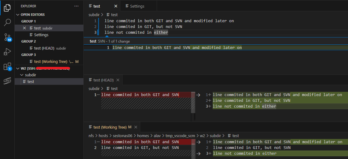 SCM: Gutter diff provider selection when multiple providers available · Issue #196759 ...