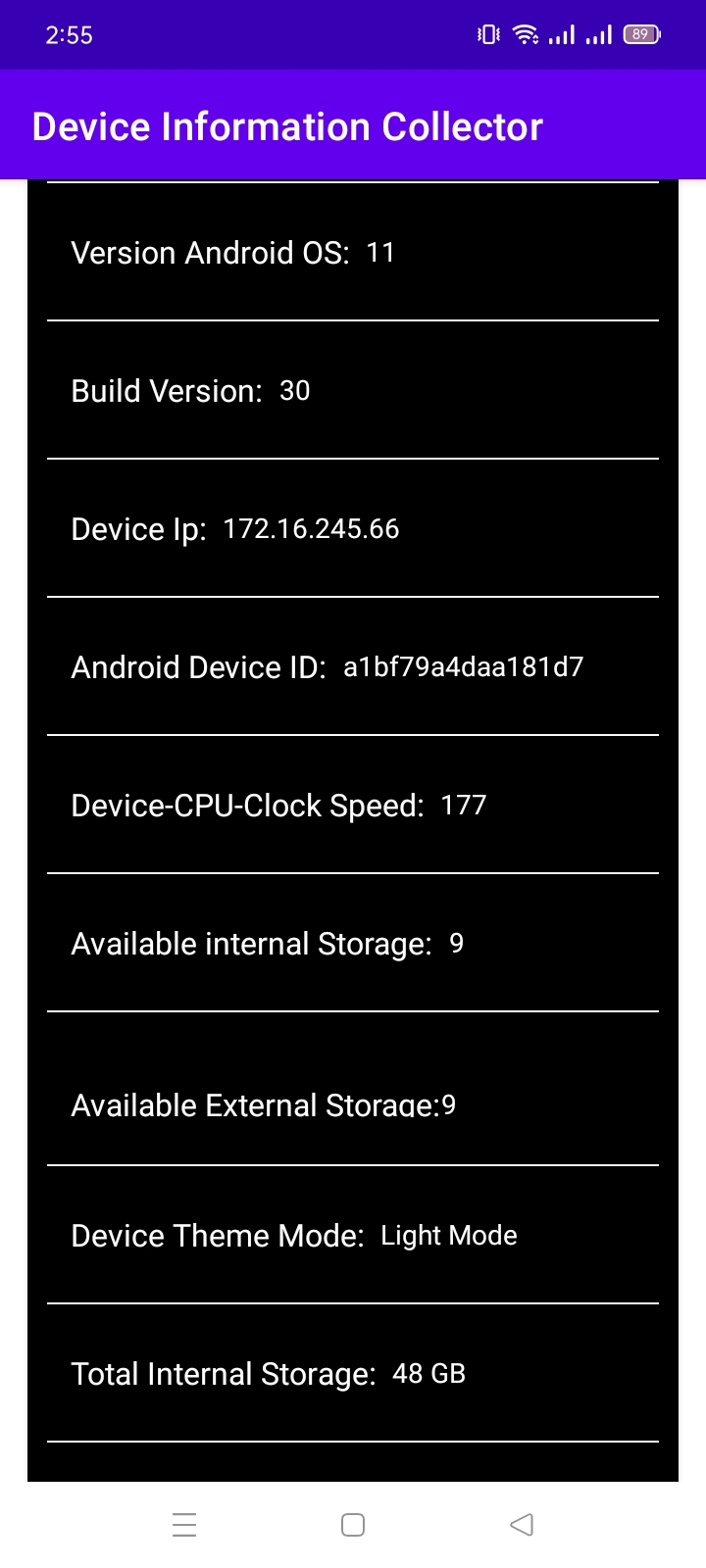 GitHub - ninjadeveloper3/DeviceInformationCollector: device information collection