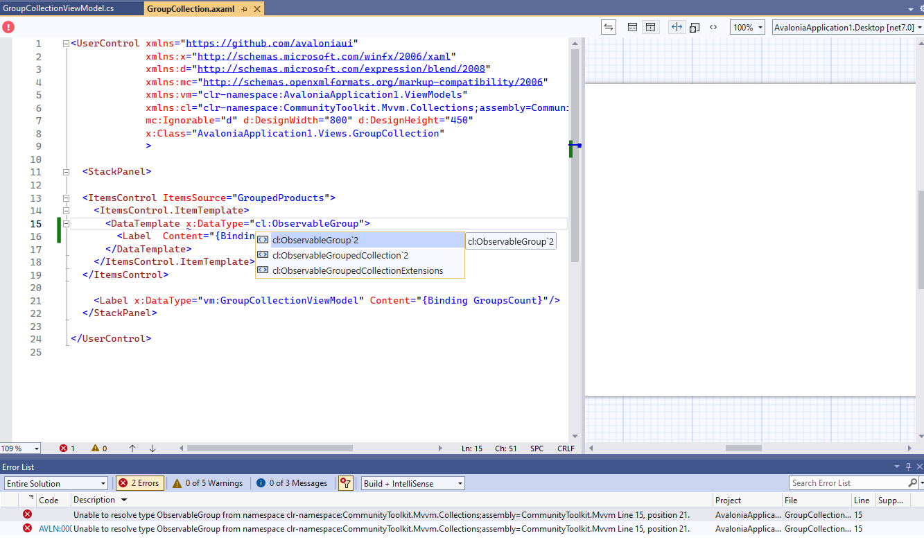 Community MVVM Toolkit ObservableGroup · AvaloniaUI Avalonia · Discussion #12387 · GitHub