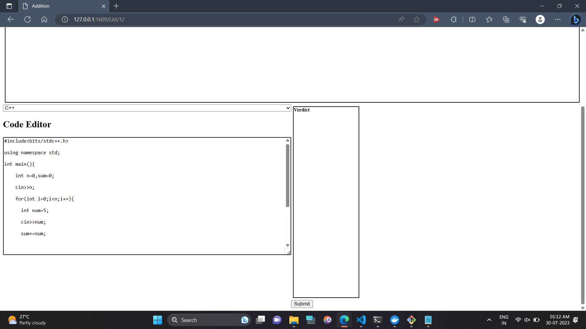 GitHub - Udayskn/OnlineJudge