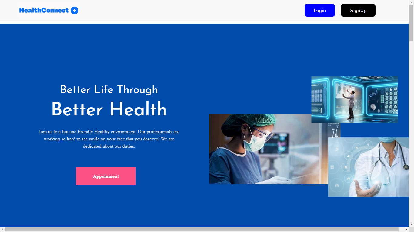 GitHub - omkar231098/HealthConnect: Welcome to HealthConnect+ doctor appointment website that ...