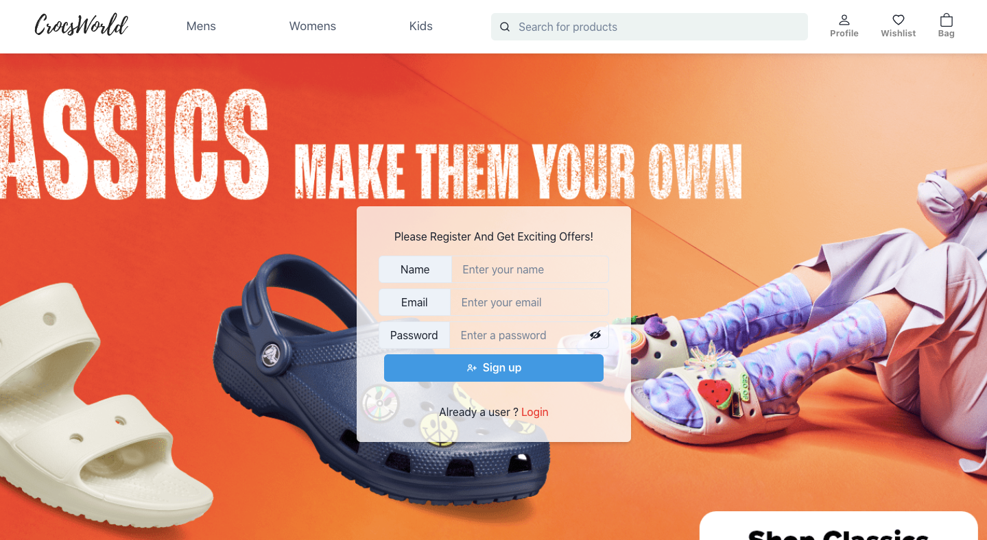 GitHub - Nandha2403/CrocsWorld: CrocsWorld is a clone of Crocs which is a global footwear brand ...