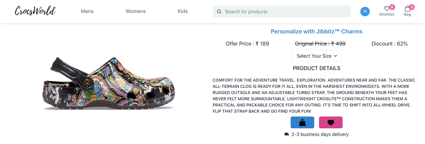 GitHub - Nandha2403/CrocsWorld: CrocsWorld is a clone of Crocs which is a global footwear brand ...