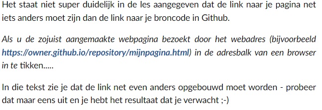 Weet iemand hoe je een github pagina kunt delen als zijnde website look/ kijk mijn feedback ...