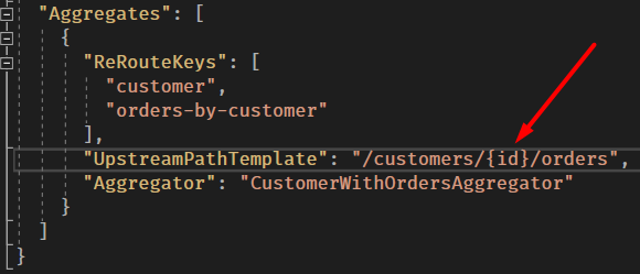 Aggregation routing configuration does not allow configuring URL parameter in a different spot ...
