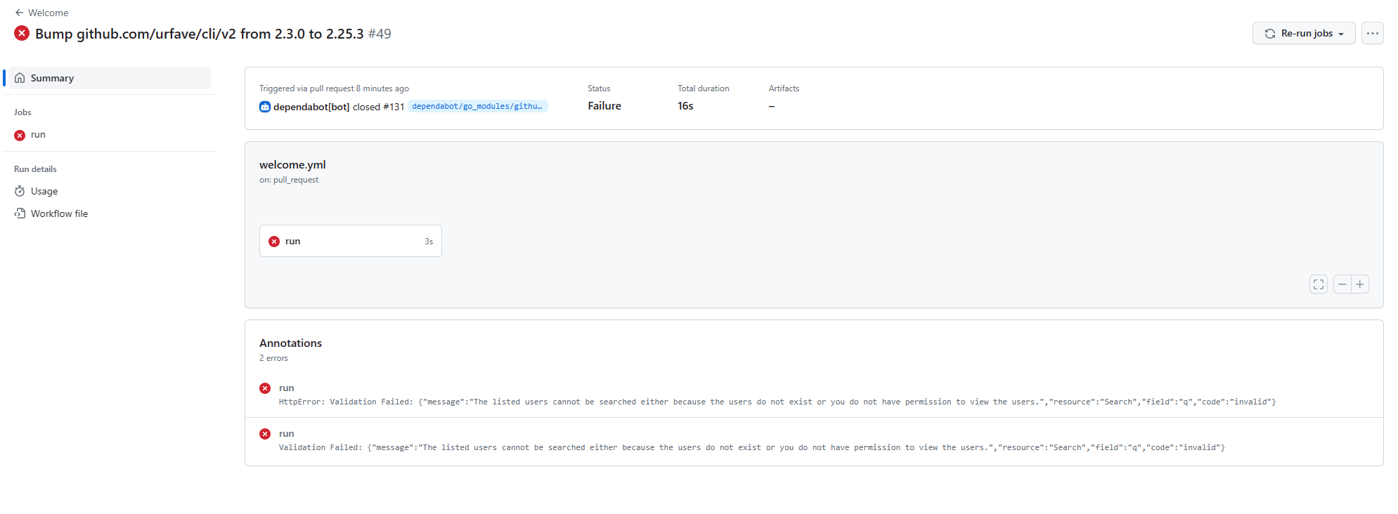This Action Will Run On The Robot And Throw Error · Issue 11 · Wow Actions Welcome · Github