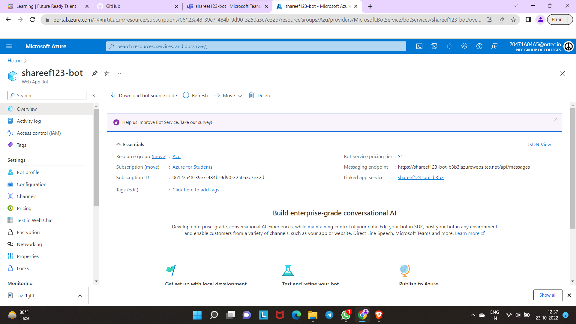 GitHub - Shareef2845/frtbot: a chatbot for frt project