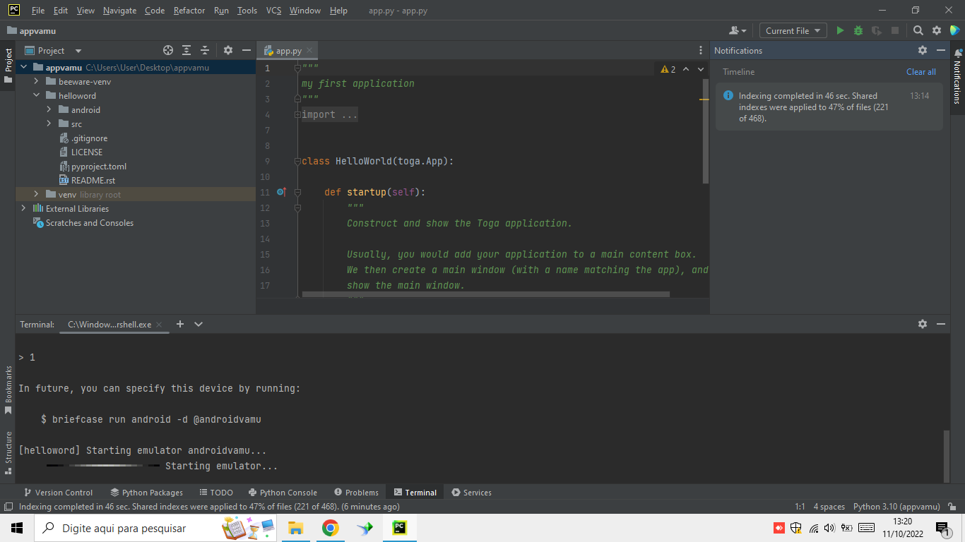 Emulator Not Working · Issue 903 · Beeware Briefcase · Github