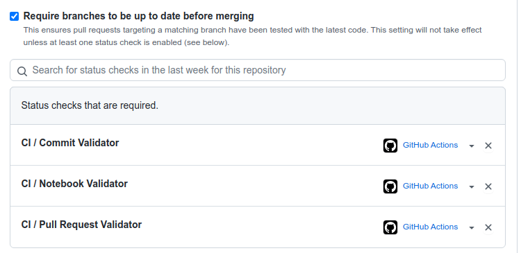 Reusable workflow job name defined for Status checks that are required in branch protection help ...