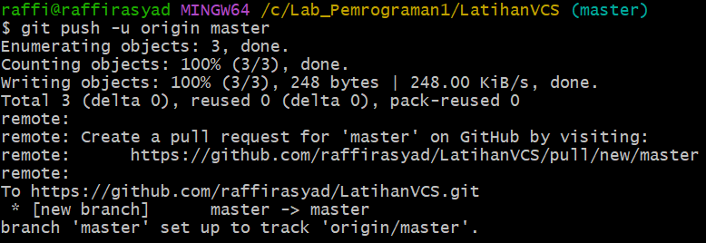 Github Raffirasyad Latihanvcs