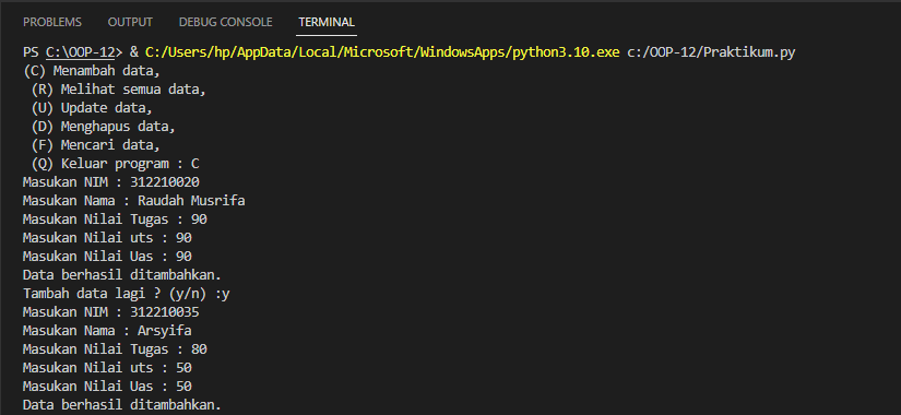 GitHub - raudahmusrifa/OOP-12
