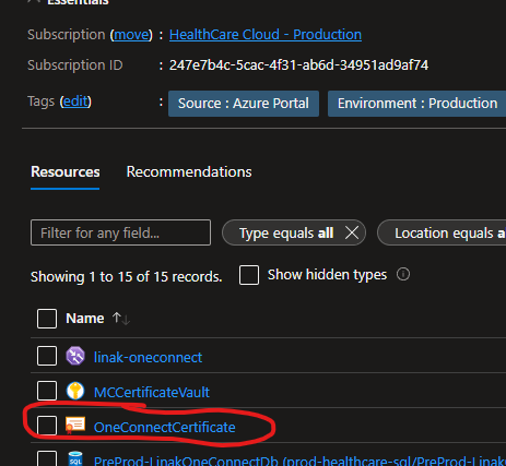 azurerm_app_service_certificate cannot find my App Certificate · Issue #20372 · hashicorp ...