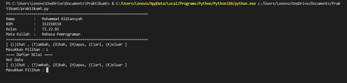 GitHub - MhmmdAldi/Praktikum5