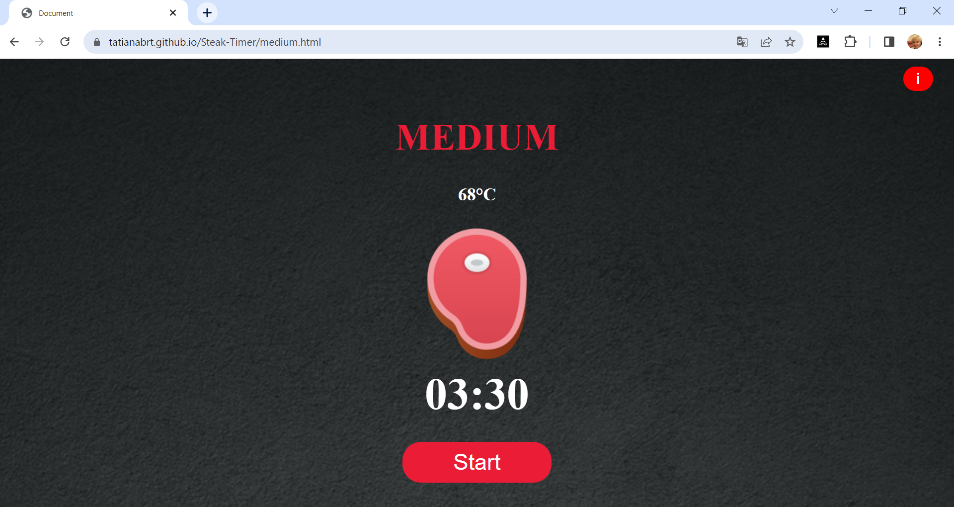 GitHub - TatianaBrt/Steak-Timer: If you want to cook steak, but don't know how to cook it, use ...