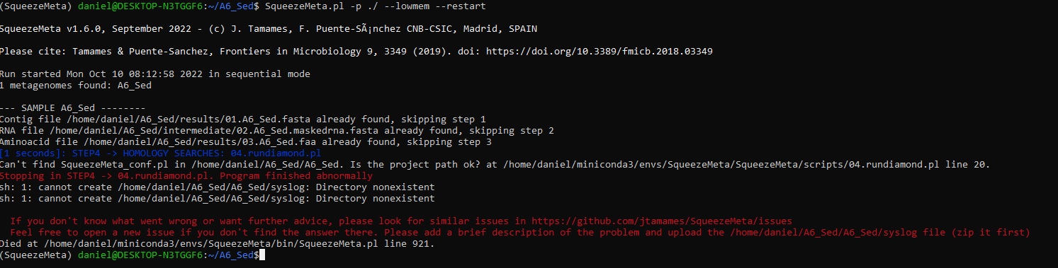 Step 4 restart, looks for an nonexistent directory · Issue #557 · jtamames/SqueezeMeta · GitHub