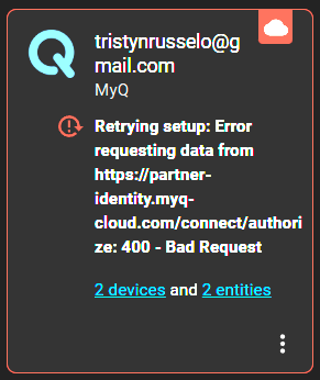 MyQ blocked my home IP · Issue #80574 · home-assistant/core · GitHub