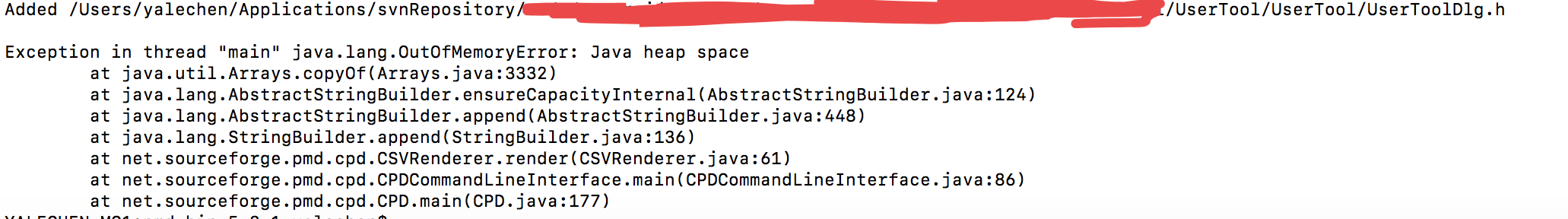 [cpd] java.lang.OutOfMemoryError · Issue #795 · pmd/pmd · GitHub