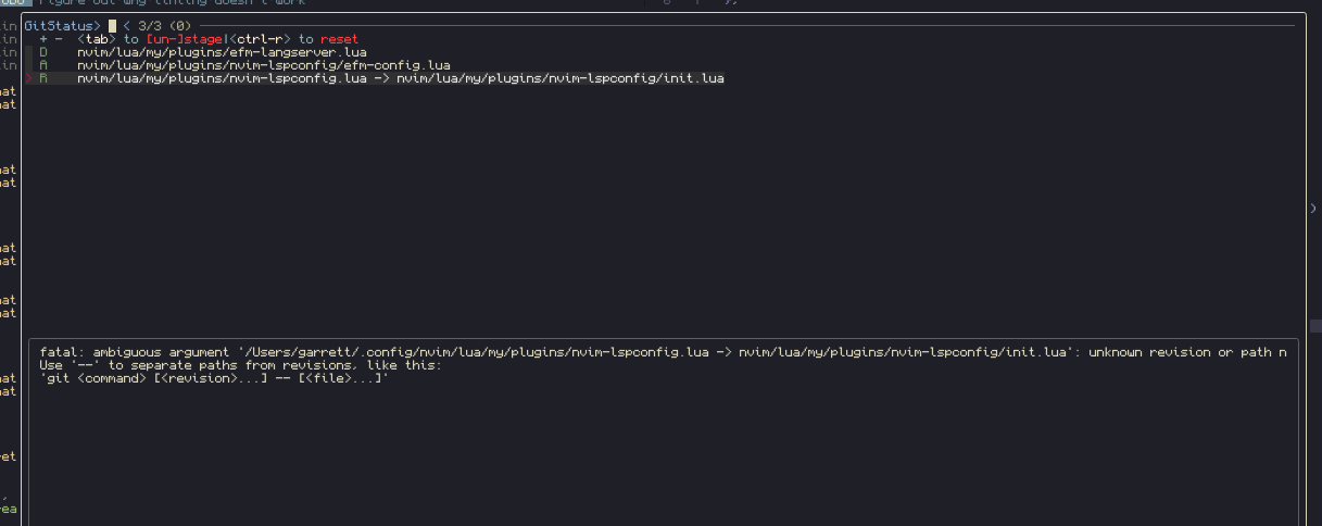 fatal: ambiguous argument '...' Use '--' to separate paths from revisions, like this: 'git ...