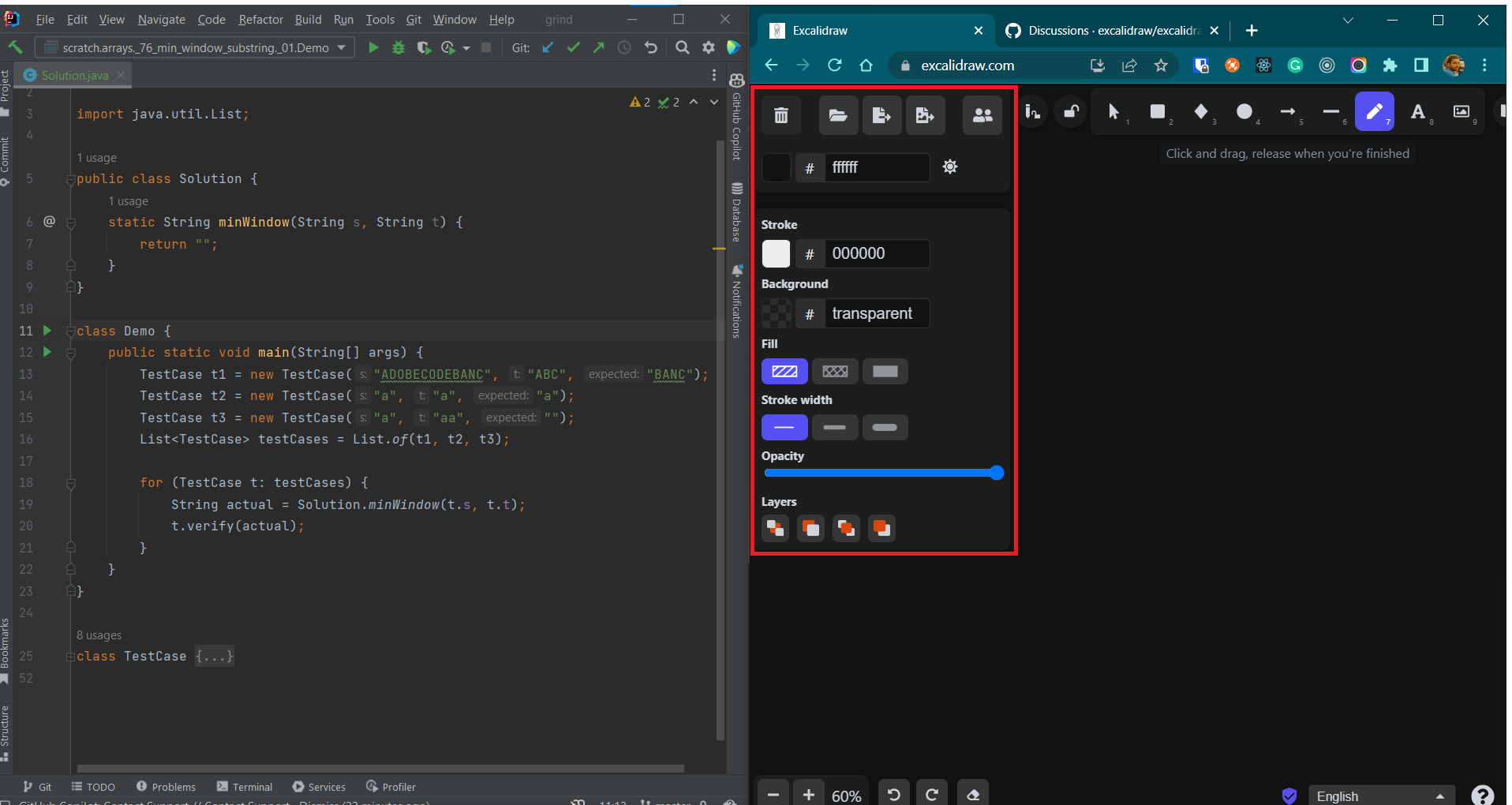 Hide Show Left Toolbar When Pen Tool Is Selected · Excalidraw Excalidraw · Discussion 5754 · Github