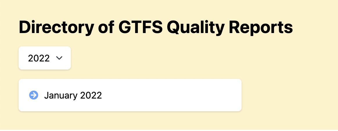 Update Reports UI for better visualization by year · Issue #78 · cal-itp/reports · GitHub