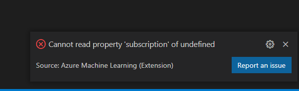 Azure ML "Edit in VSCode" fails to launch for specific subscription ...