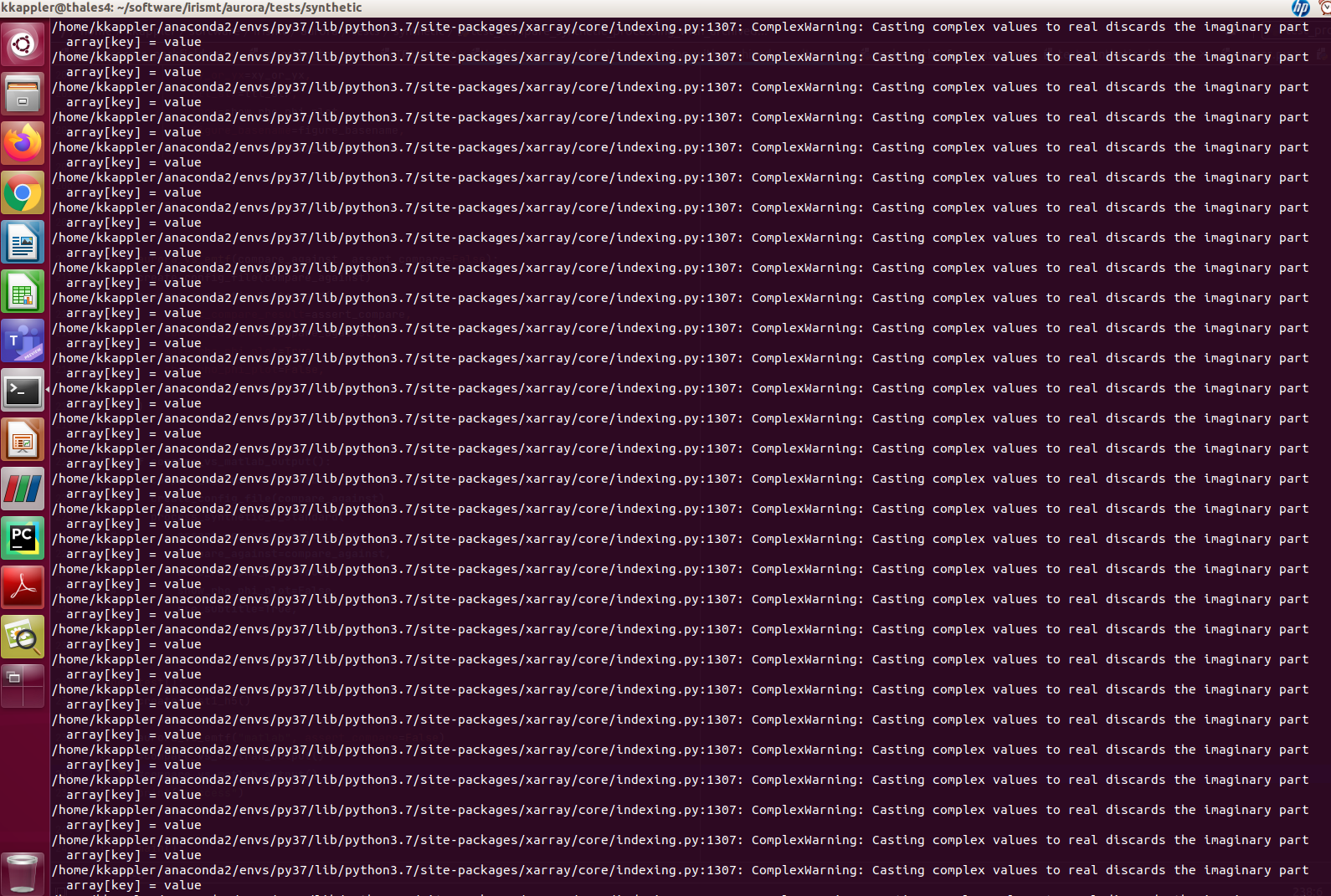 Track Down ComplexWarning · Issue #138 · simpeg/aurora · GitHub