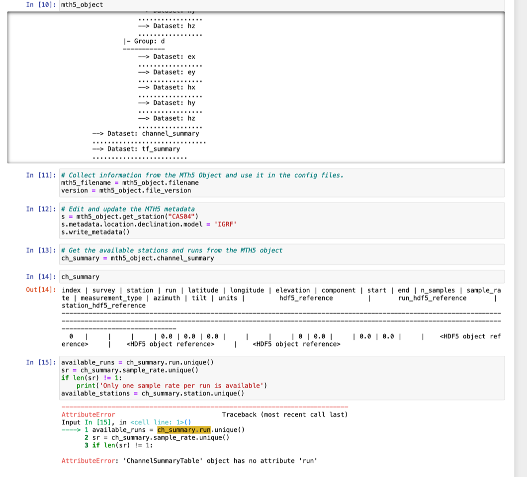 Debugging operate_aurora on main branch · Issue #174 · simpeg/aurora · GitHub