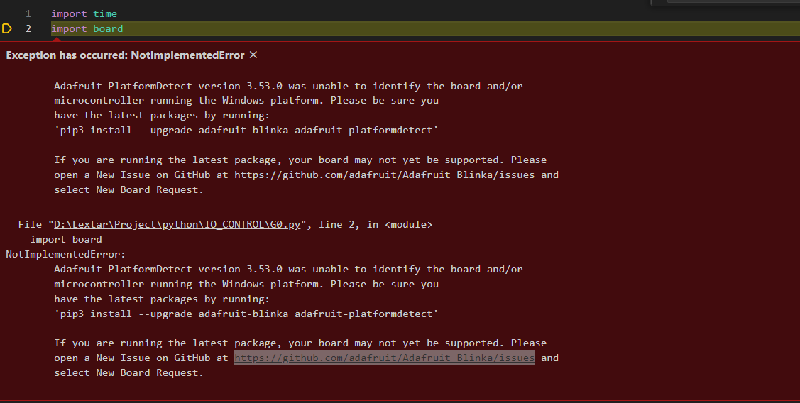 Mcp2221a Import Board Error Issue · Issue 731 · Adafruit Adafruit Blinka · Github