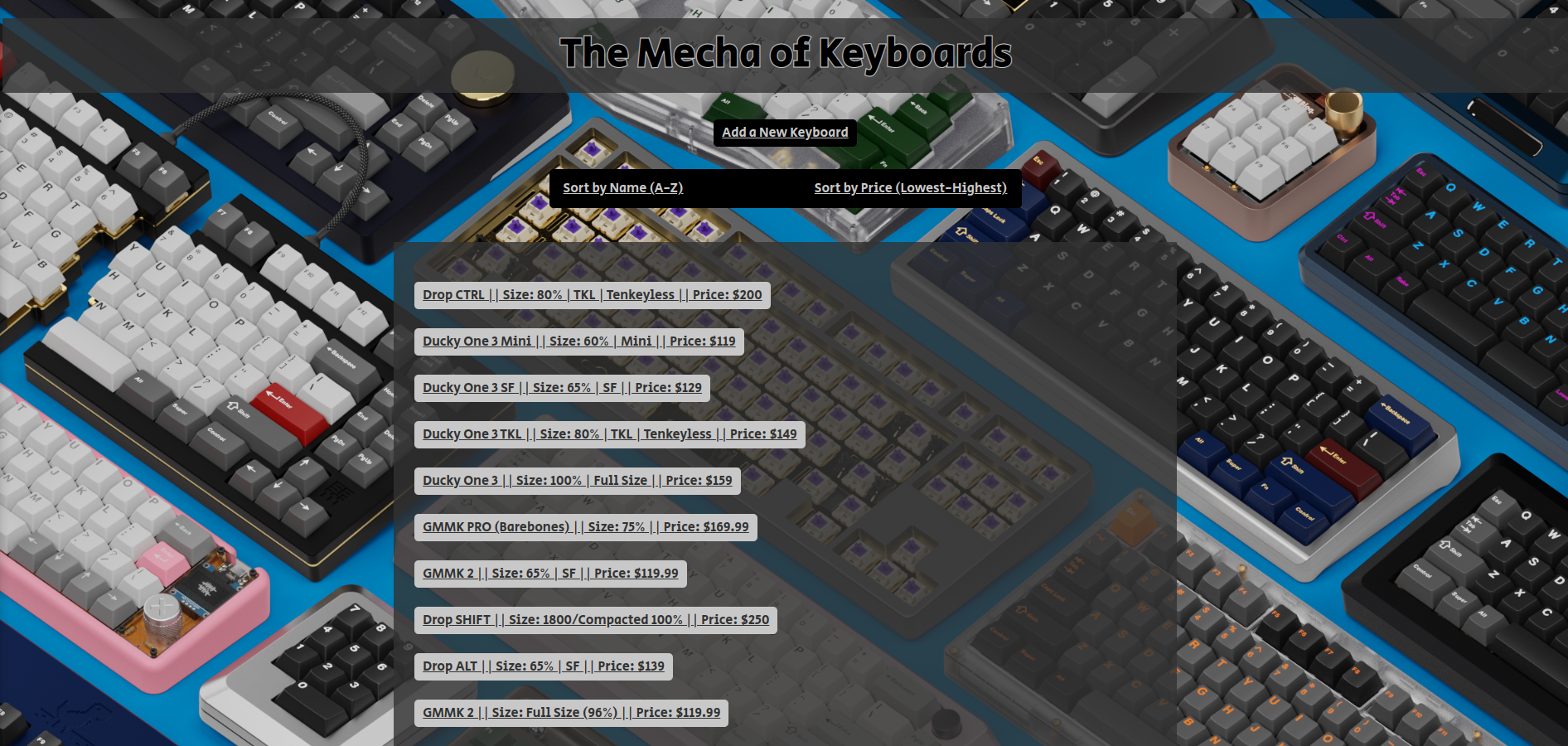 GitHub - thenickao/mecha-of-keyboards