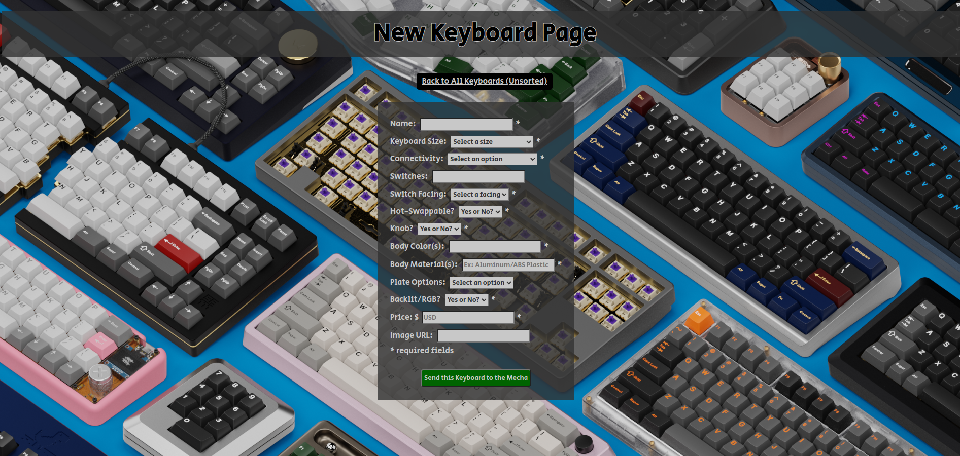 GitHub - thenickao/mecha-of-keyboards