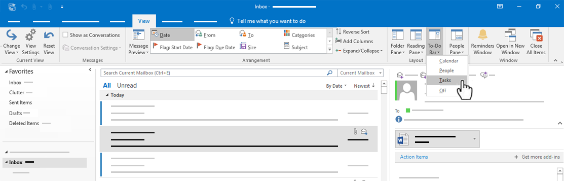 Outlook > Organize your inbox screenshots out of date[ENHANCEMENT ...
