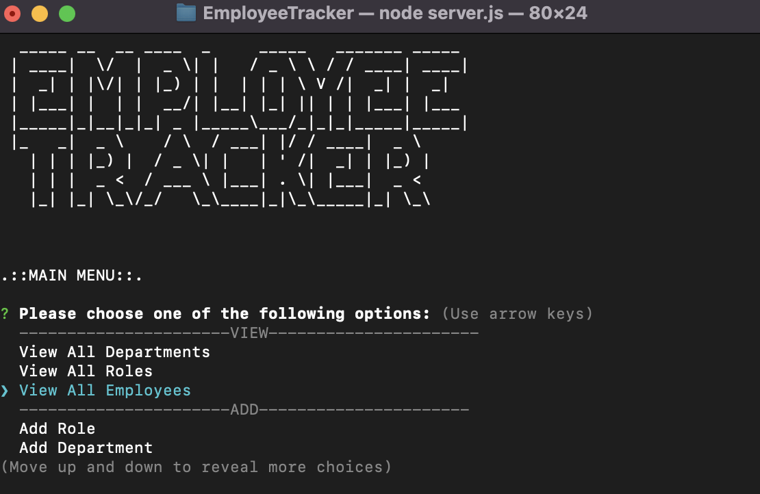 GitHub - stran0430/EmployeeTracker