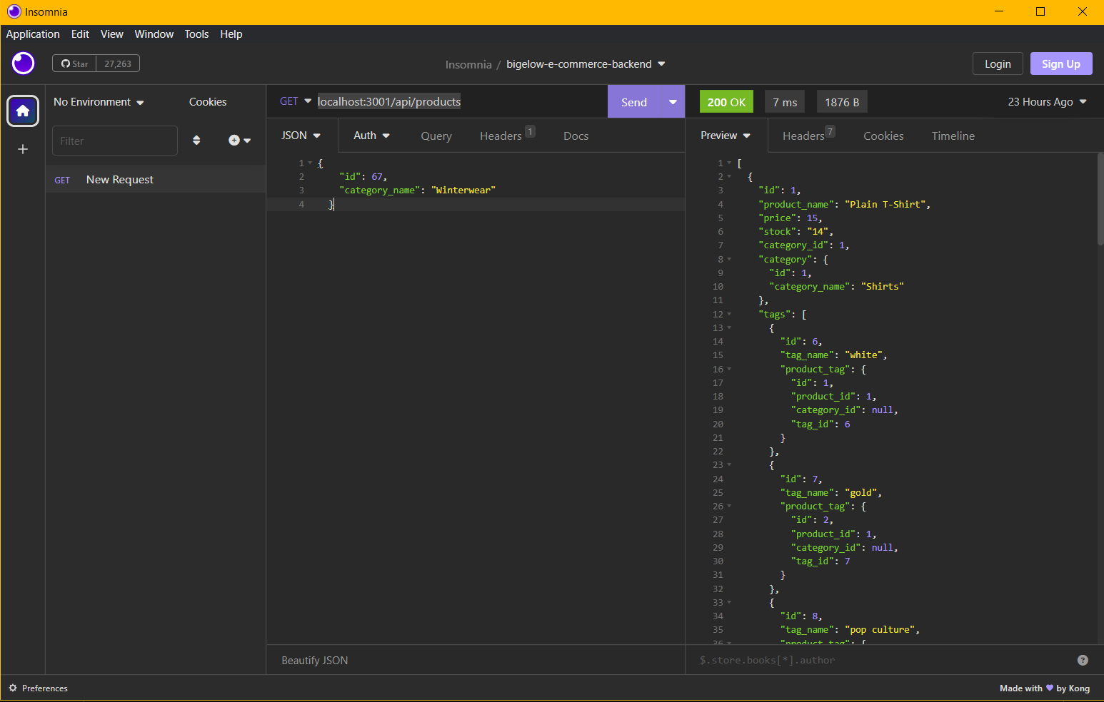 GitHub - Ibigelow92/bigelow-e-commerce-backend