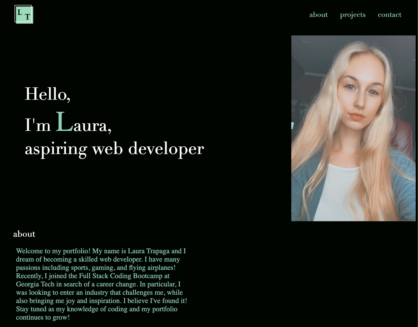 GitHub - ltrapaga/lauras-professional-portfolio