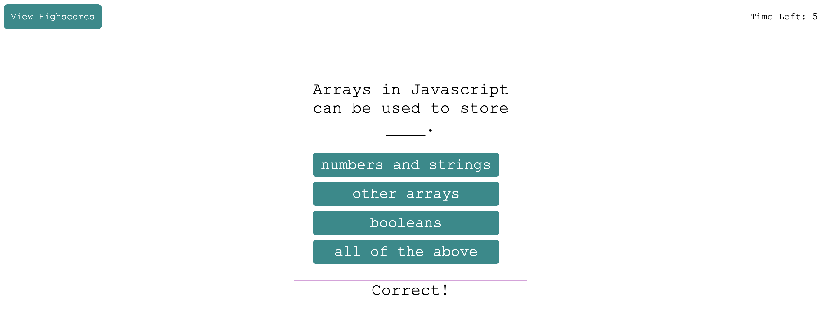 GitHub - ltrapaga/lauras-coding-quiz