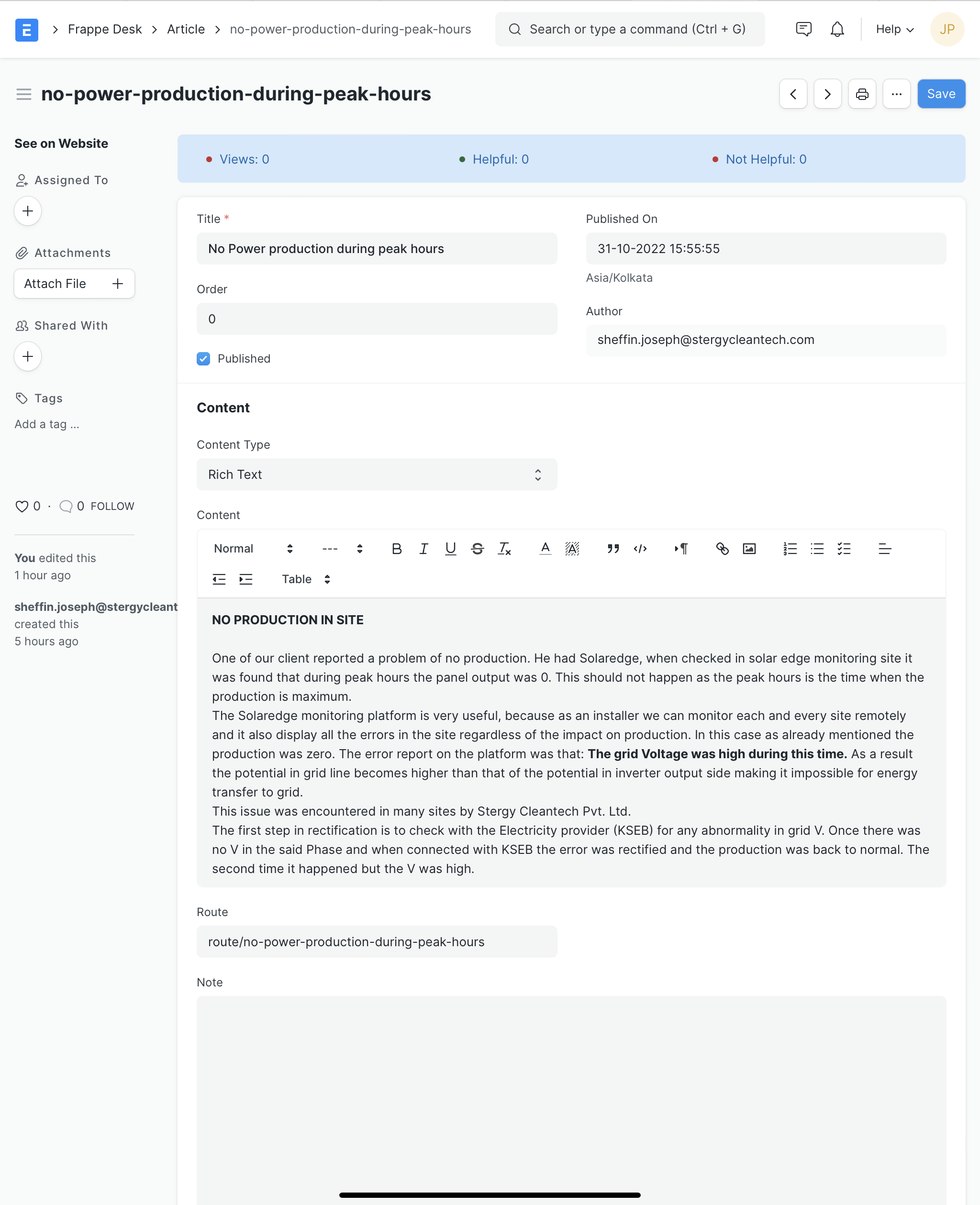 No option to assign category for Article · Issue #758 · frappe/helpdesk ...