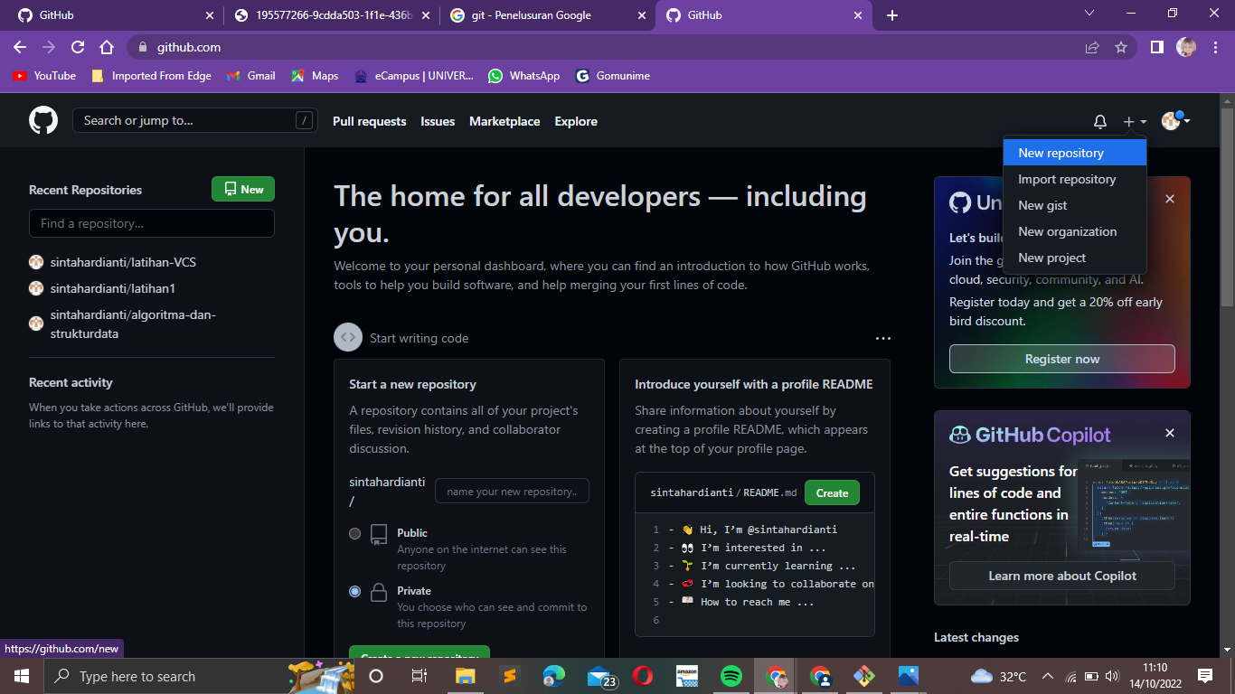 GitHub - sintahardianti/latihan-VCS