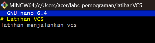 GitHub - Azhyka/LatihanVCS