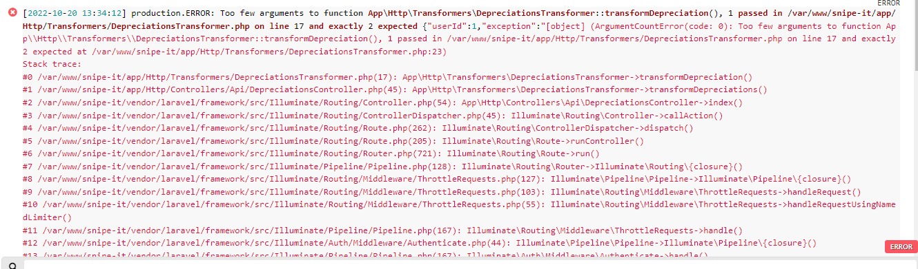 Depreciation not found when created · Issue #11996 · snipe/snipe-it · GitHub