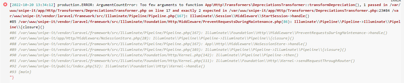 Depreciation Not Found When Created · Issue 11996 · Snipesnipe It · Github 