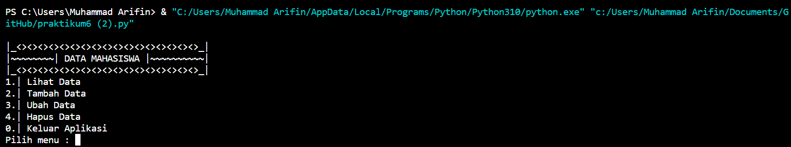 GitHub - marifinnnnn/praktikum6