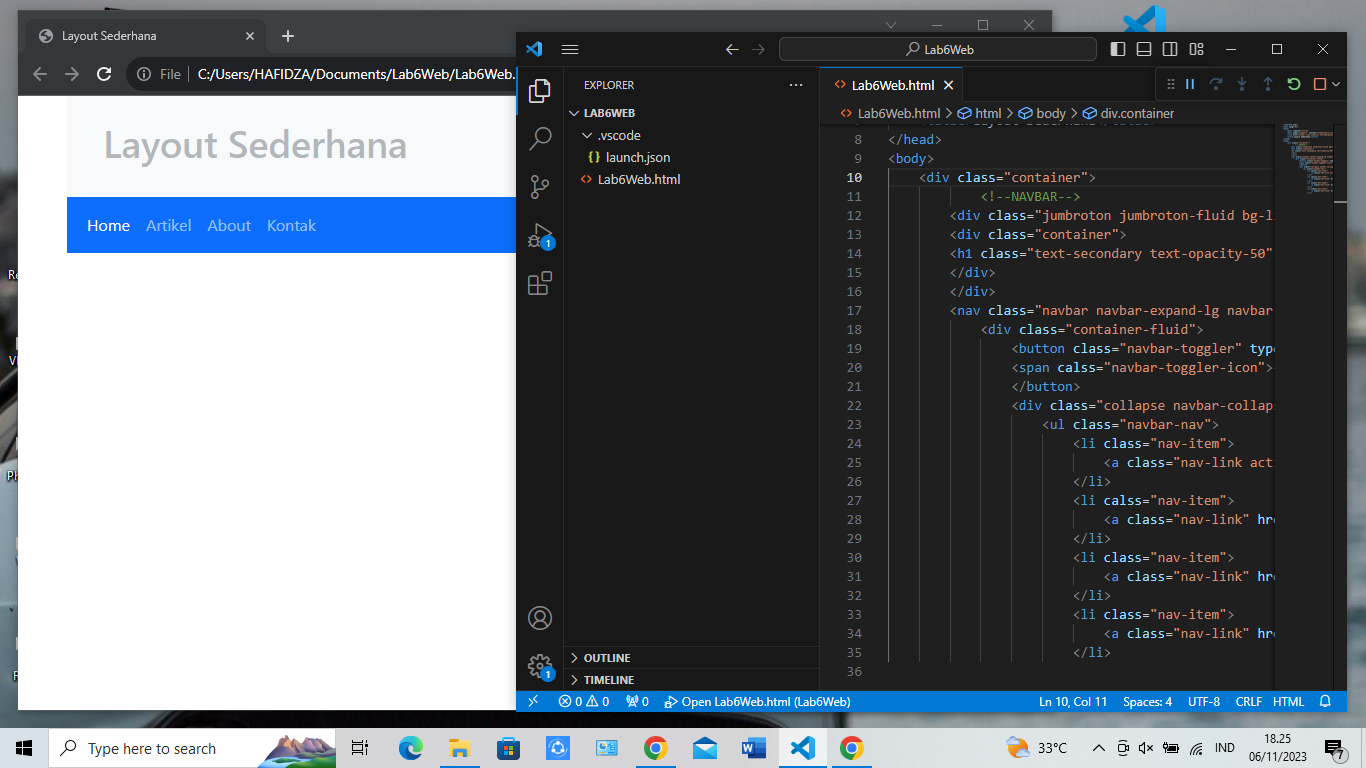GitHub - Hafidza1/Lab6Web