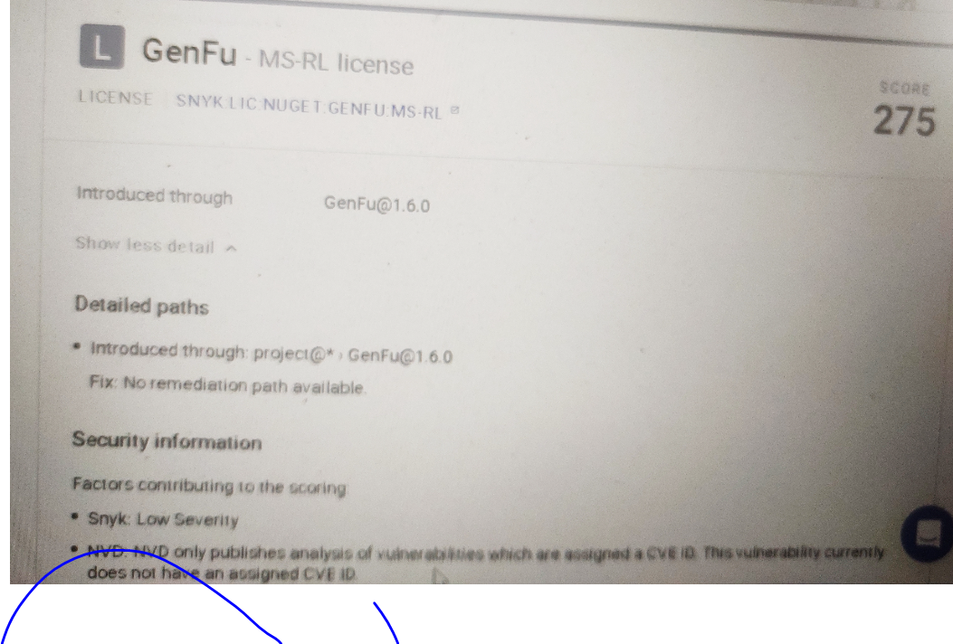 Genfu 1.6.0 MS-RL license issue by Snyk . · Issue #175 · MisterJames/GenFu · GitHub