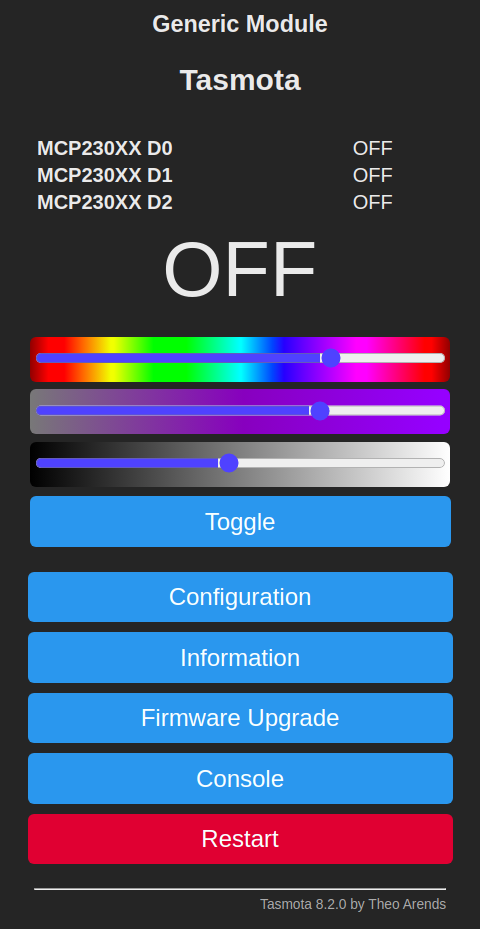 No POWER command for MCP23017 relays · Issue #9269 · arendst/Tasmota · GitHub