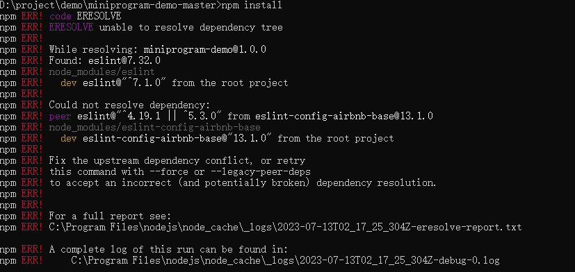 Npm Install 失败怎么解决 · Issue 109 · Wechat Miniprogram Miniprogram Demo · Github