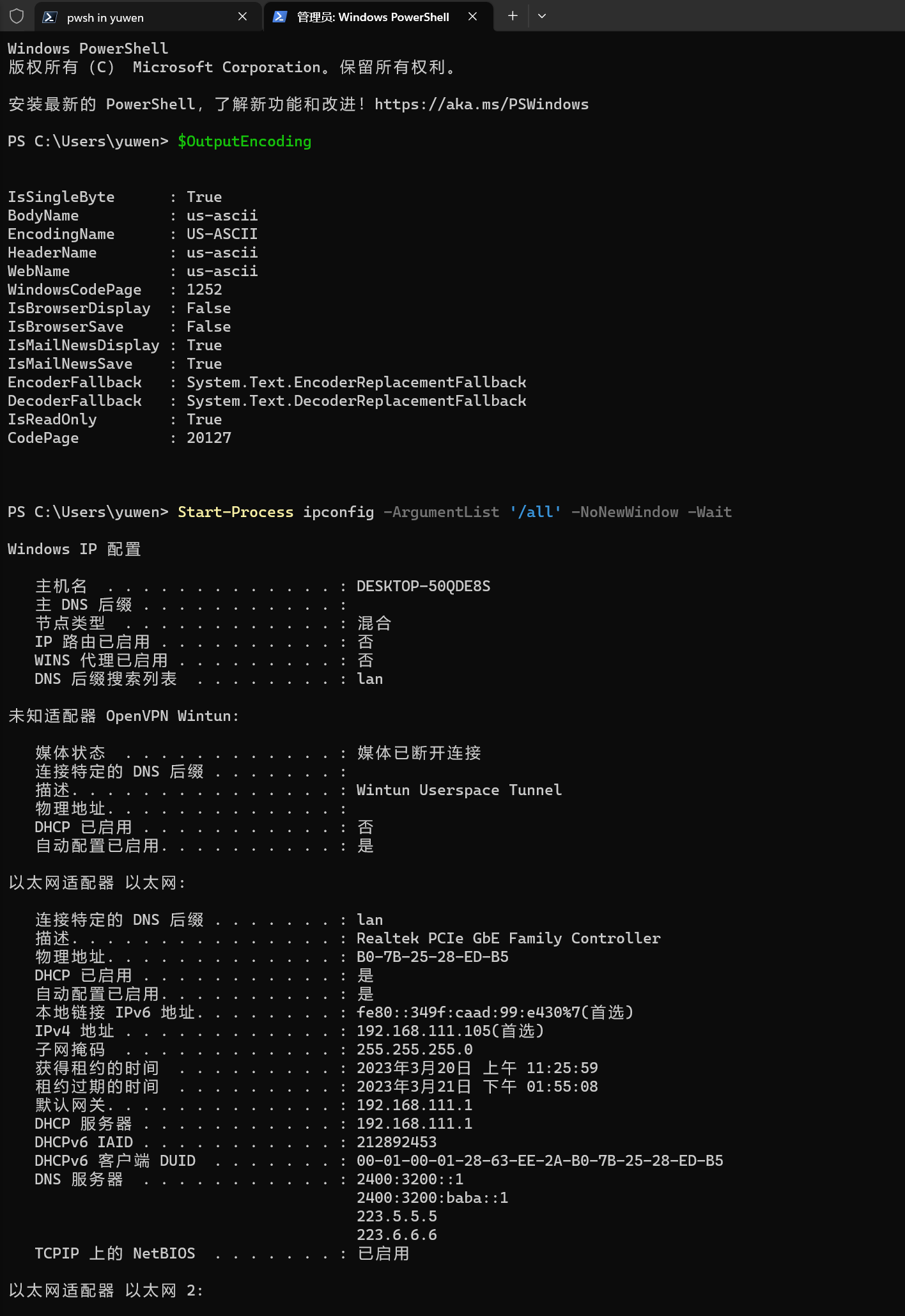 The system command does not display Chinese correctly · Issue #19345 · PowerShell/PowerShell ...