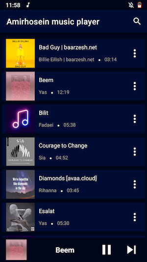 GitHub - kheirandishamirhosein/MusicPlayer
